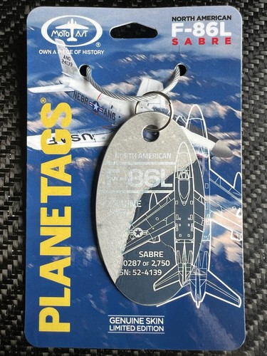 MotoArt Planetags North American F-86L Sabre Blue/Metal Tag USAF SOLD ...