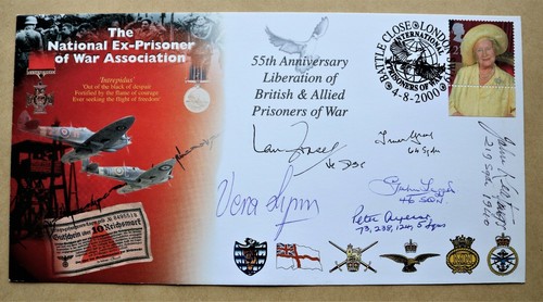 EX-PRISONER OF WAR ASSOC. 2000 COVER SIGNED BY IAN FRASER VC & VERA ...