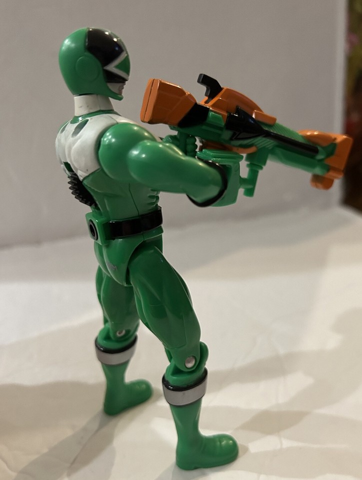 2001 Power Rangers Time Force Green TF Fighter 45557100131| eBay