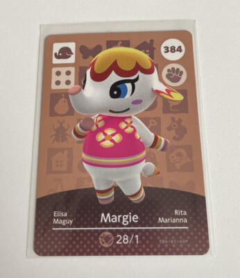 Animal Crossing Amiibo Card 384 Margie Elisa Maguy Rita Serie 4 EU New ...