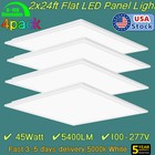 2X2 ft LED Flat Panel Light, 45W with 5400LM, Drop Ceiling Flat LED ...
