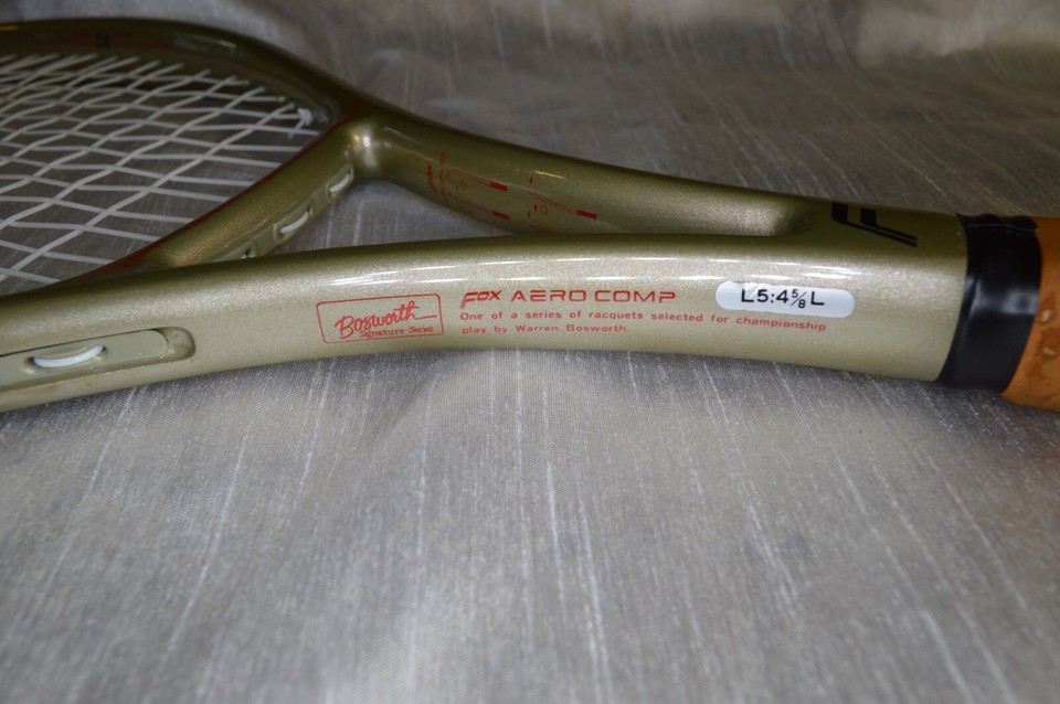 Fox Aero Comp Bosworth Signature Series Tennis Racquet 4 5/8 Grip ...
