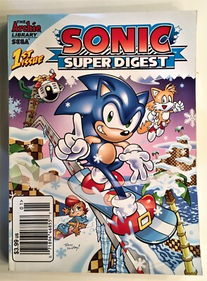 SONIC THE HEDGEHOG SUPER DIGEST Comic Book No 1 December 2012 Bagged ...