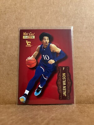 Jalen Wilson 2022 Wild Card Matte Chase Card | eBay