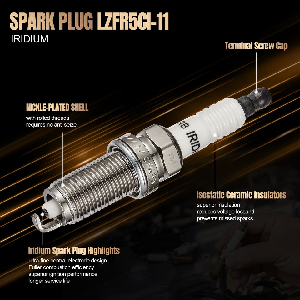 For 2011-2019 Ram 1500 5.7L UF504 8X OEM Ignition Coil & 16X Iridium ...