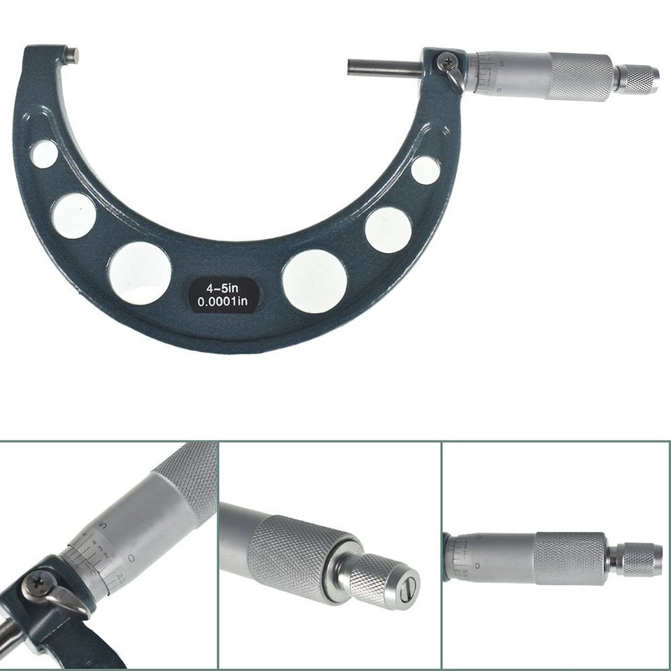 6 PC Set 0-6" Precision Outside Micrometer Set 0.0001" Carbide ...