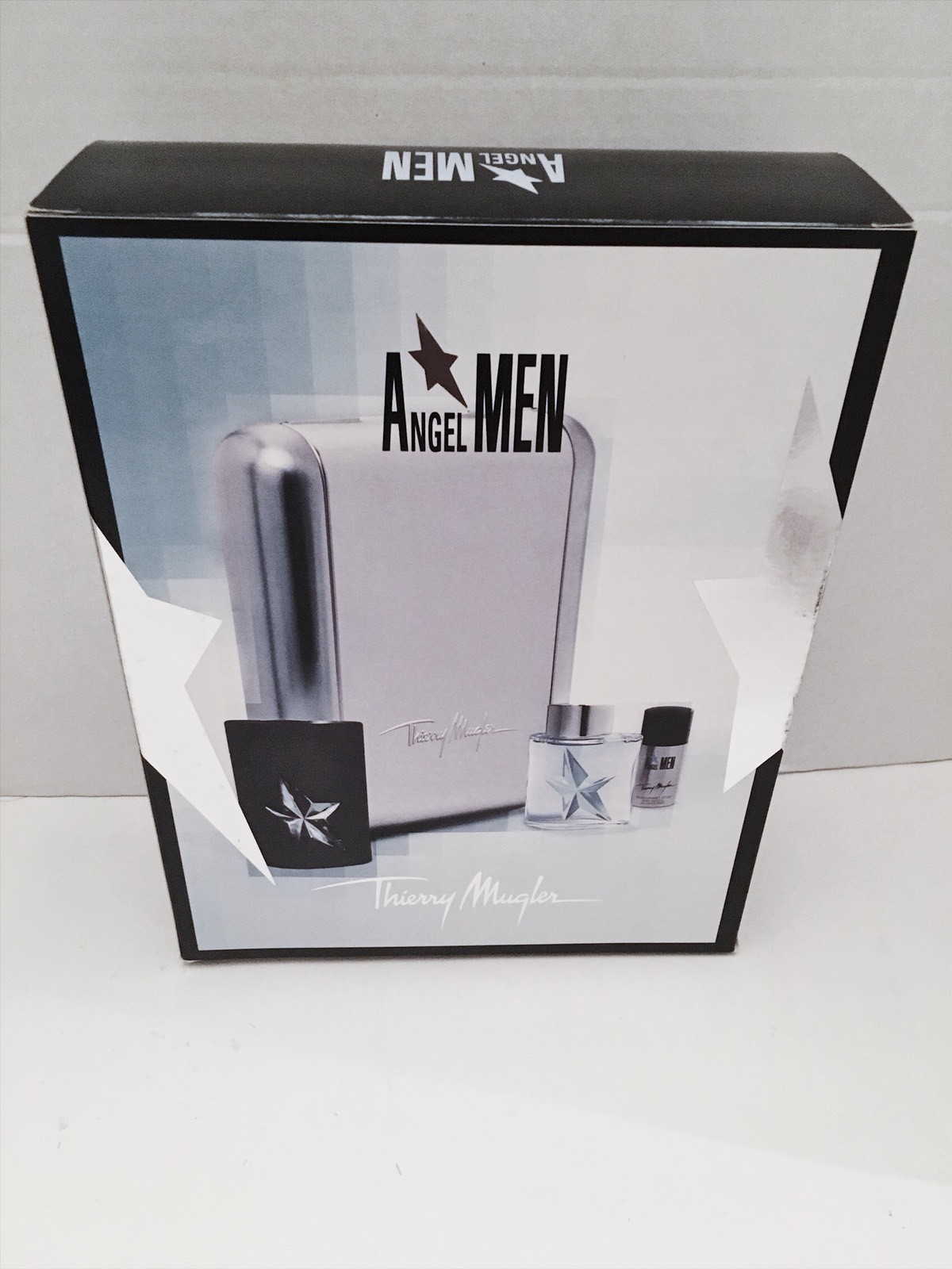 ANGEL MEN BY THIERRY MUGLER 1.7 OZ/50 ML EDT SPRAY 3PC SET NIB | eBay