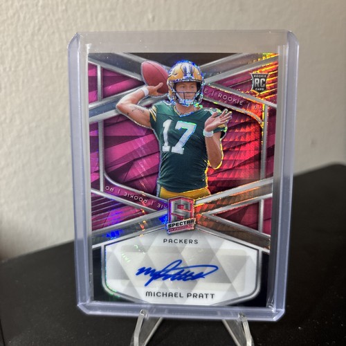 2024 Spectra Michael Pratt Rookie Green Bay Packers Autograph 2 /15 ...