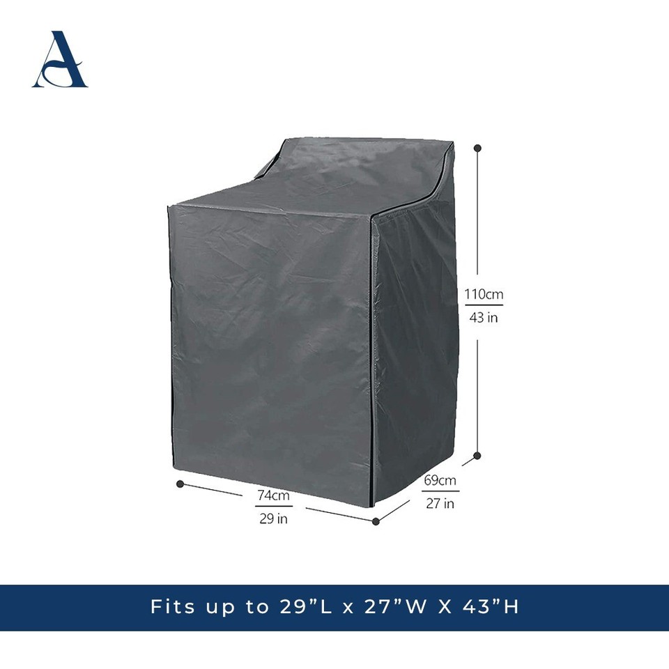 Washing Machine Cover, Waterproof Washer/Dryer Cover for Outdoor Top ...
