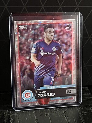 2023 Topps MLS Icy White Foil Rookie RC Jairo Torres #143 Chicago Fire ...