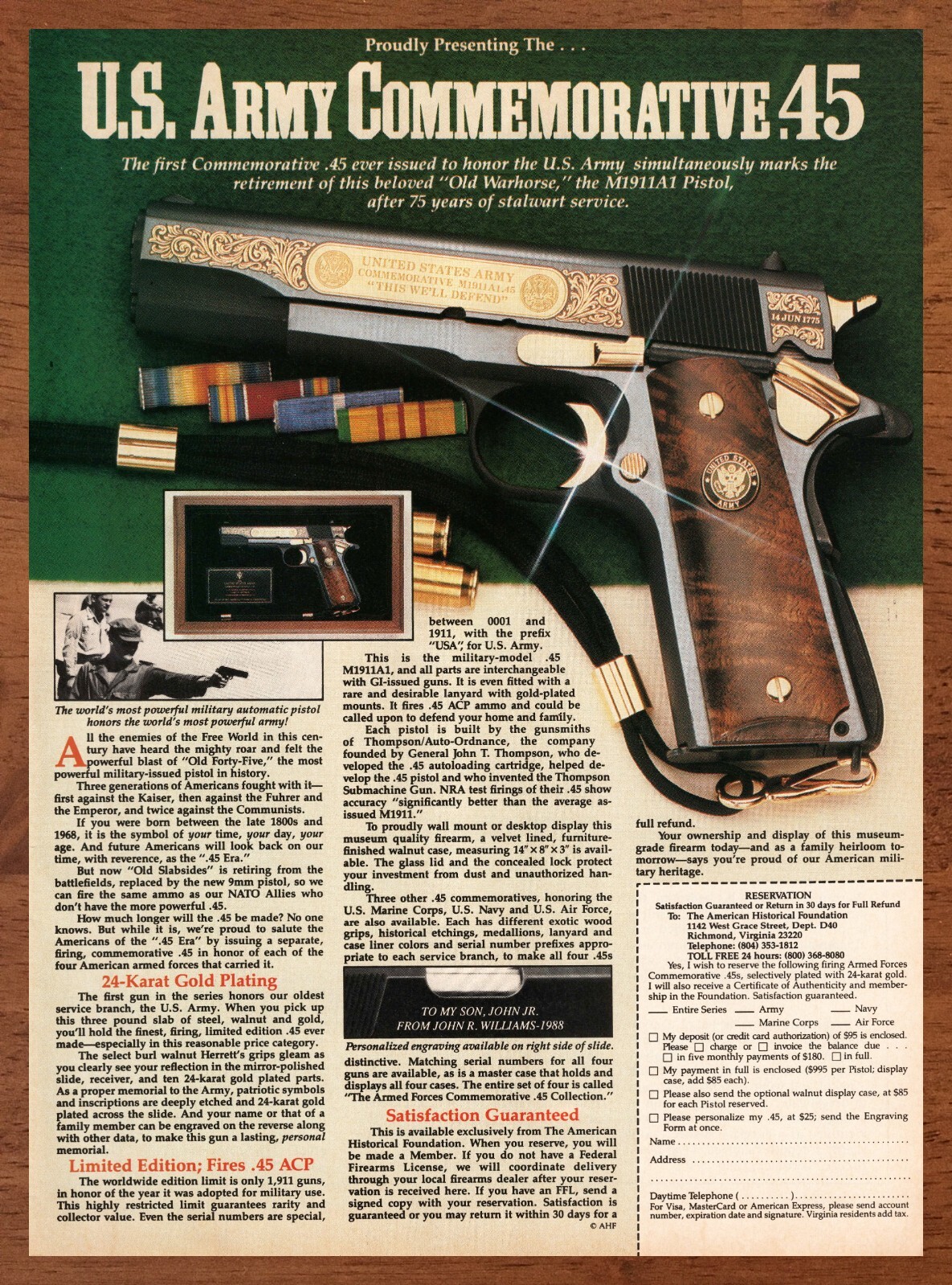 1988 Colt 45 Us Navy