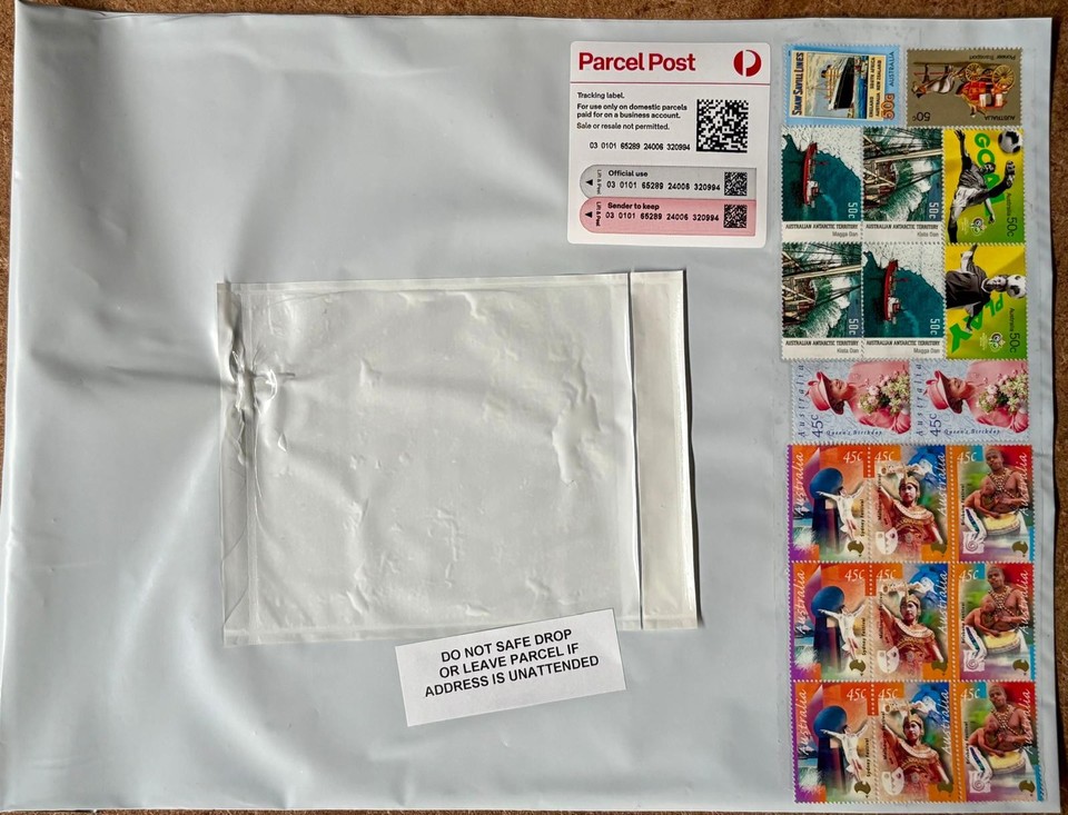 10 x SMALL POSTAGE BAGS PARCEL SATCHELS $8.95 WITH TRACKING 25x33 or ...
