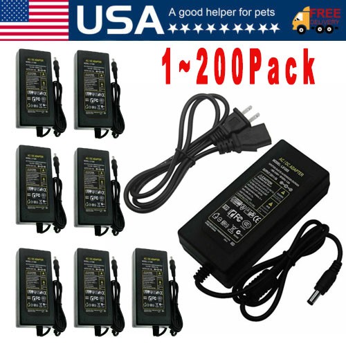 12V 5A 5 AMP 60W DC Power Supply Adapter Transformer LED Strip CCTV PC ...
