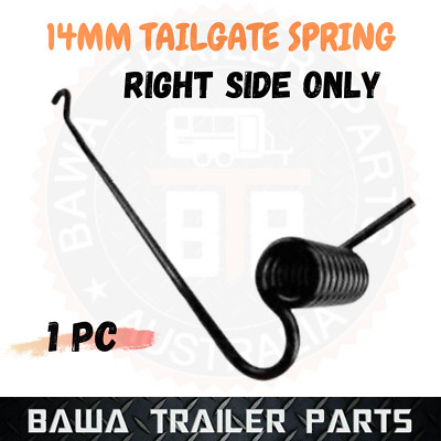 14mm Solid Horse Float Tailgate Spring Right - Tail Gate Coil Ramp Door ...