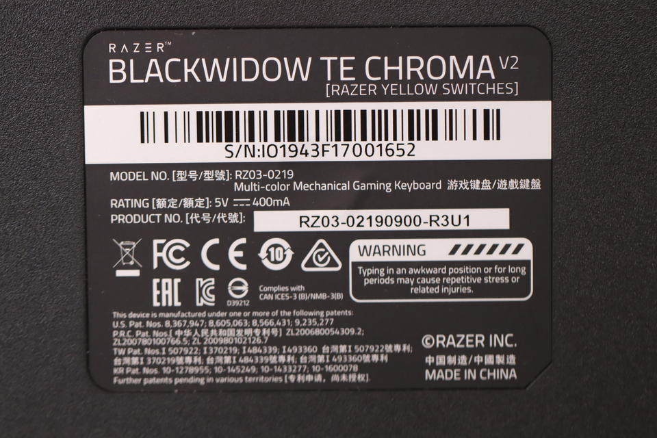 Razer blackwidow Te Chrom , classic black | eBay