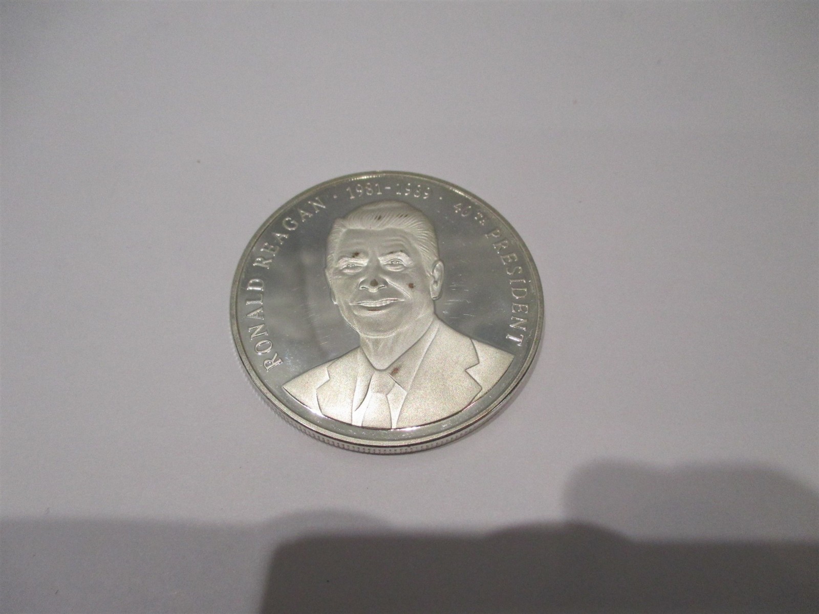 Ronald Reagan 40th United States President Silver Plated Coin Medallion ...