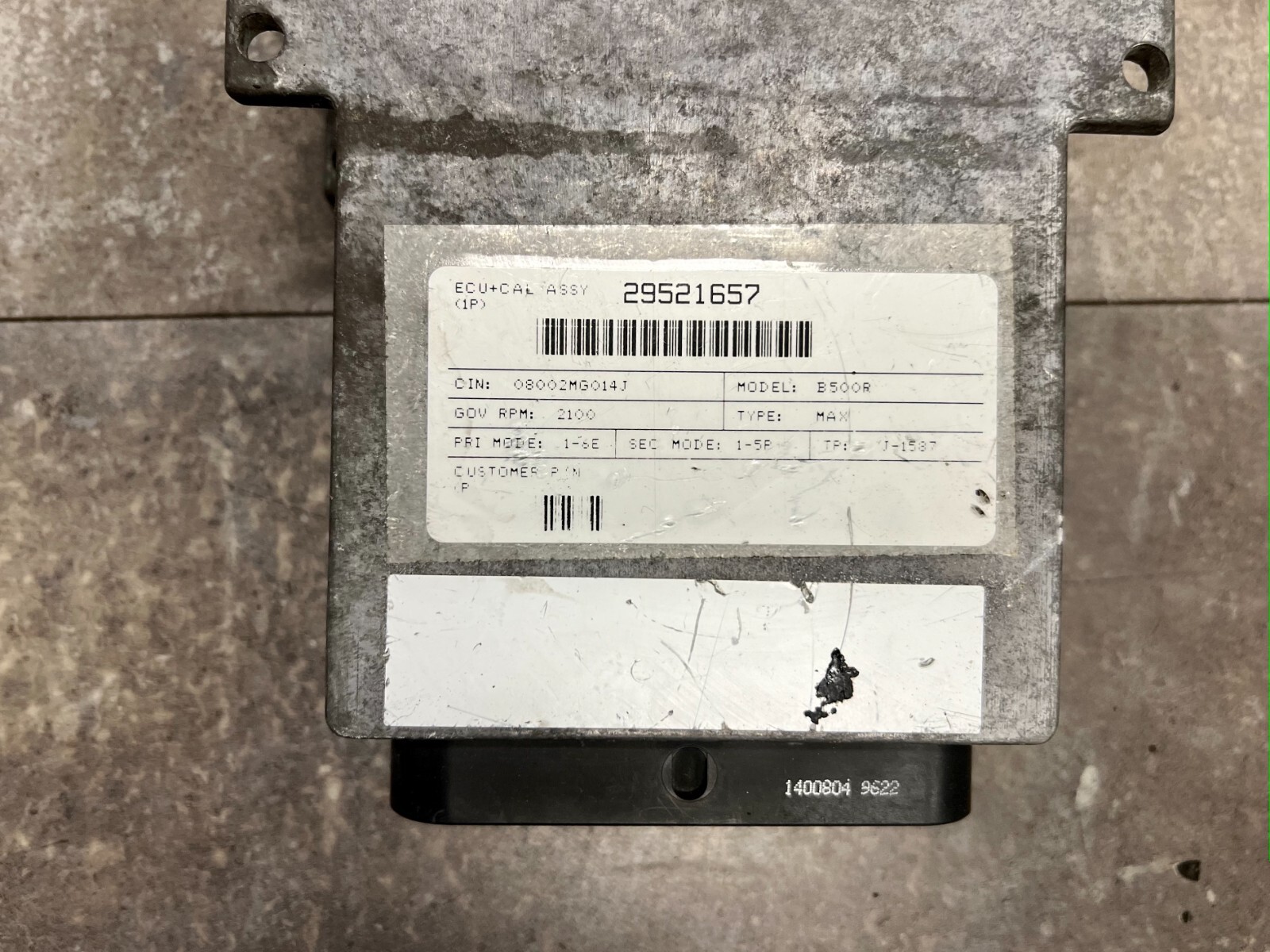 Allison B500R TCM ECU+CAL ASSY 29521657, CIN 08002MG014J | eBay