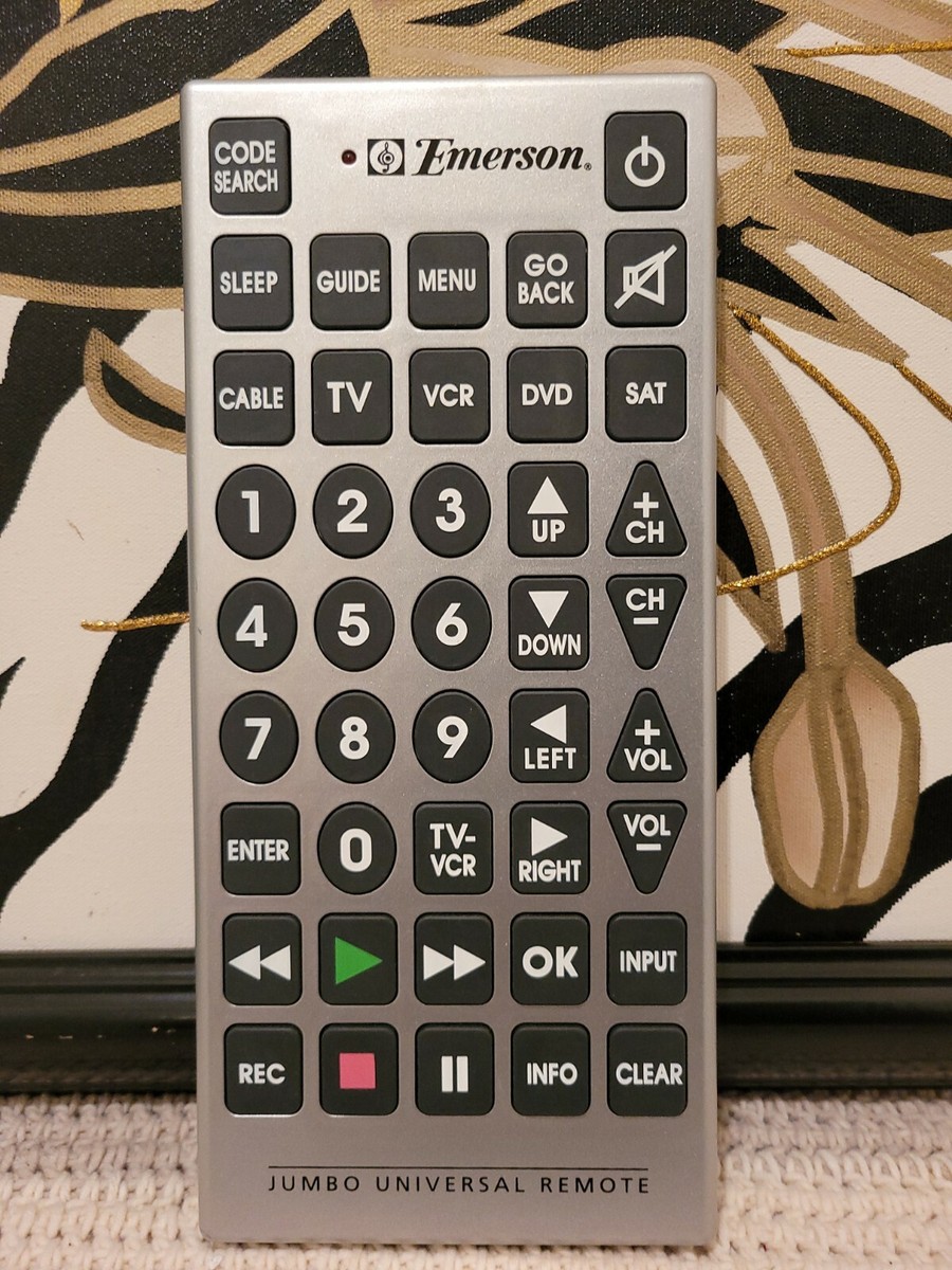 Emerson Universal Remote Control Jumbo Multi Function 5