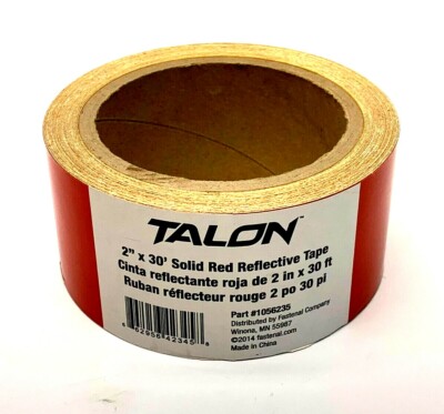 Talon 1056235 2" x 30' 6mil Solid Red Reflective Tape Roll (P4C/P4E/P5E ...
