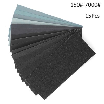Wet / Dry Sandpaper 57*140mm 150# - 7000# Grit Quality Waterproof ...