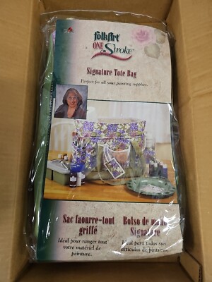 PLAID folk Art One Stroke.Signature Tote Bag. E2 | eBay