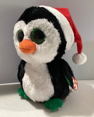 Ty Beanie Boo Buddy IGLOO PENGUIN in Santa Hat 9" - NEW | eBay