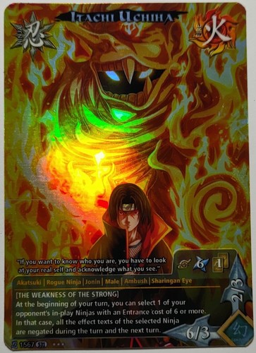 Naruto CCG Collectible Card Game 395 Foil Card New Itachi Uchiha | eBay