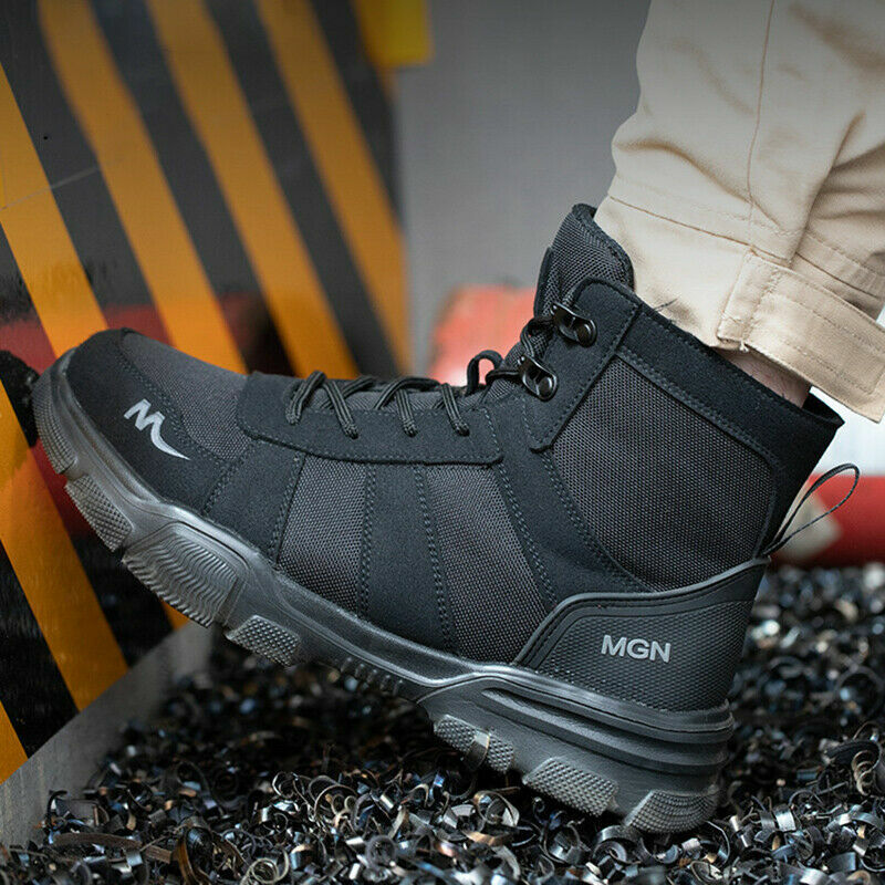 Mens Waterproof Safety Shoes Work Boots Size Steel Toe Sneaker ...
