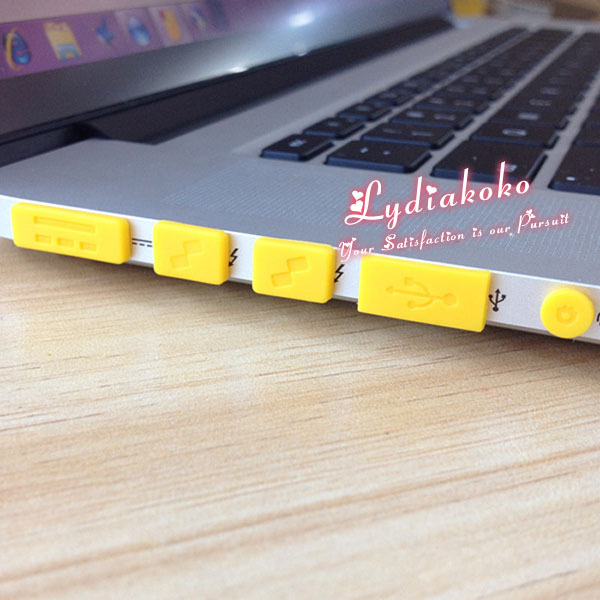 Silicone Anti Dust Plug Cover Set for MacBook Pro 13 A1278/15" A1286 ...