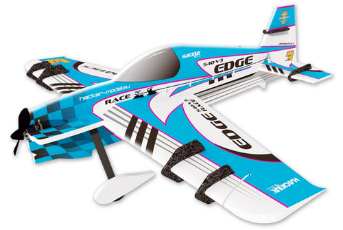 Hacker Models 39" EPP Edge 540 V3 BLUE 3D Model PlaneTwisted Hobbys | eBay