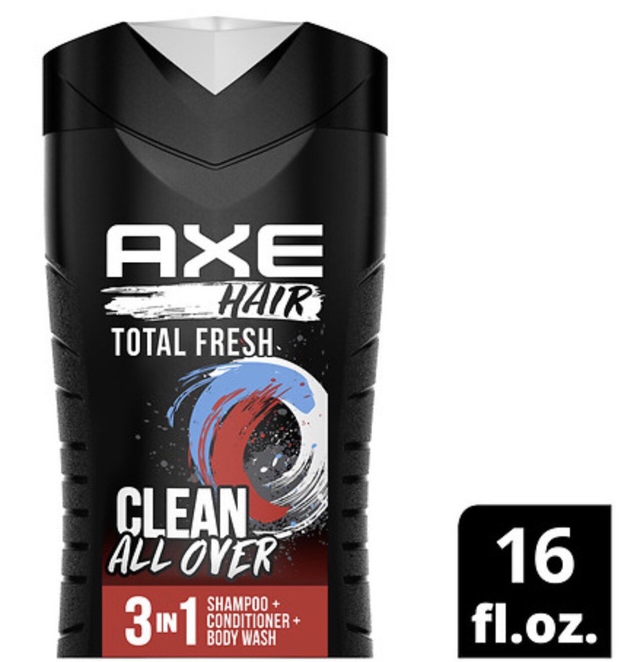 AXE Total Fresh 3-in-1 Shampoo - Conditioner - Body Wash -16 fl oz (473 ...