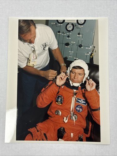 NASA STS 66 Donald McMonagle Suitting Up Press Photo | eBay