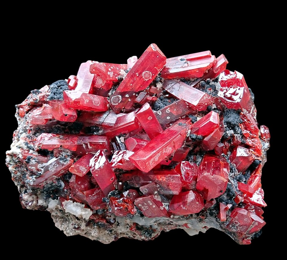 top gemmy REALGAR crystals Arsenic kristall BAIA SPRIE Maramures ...