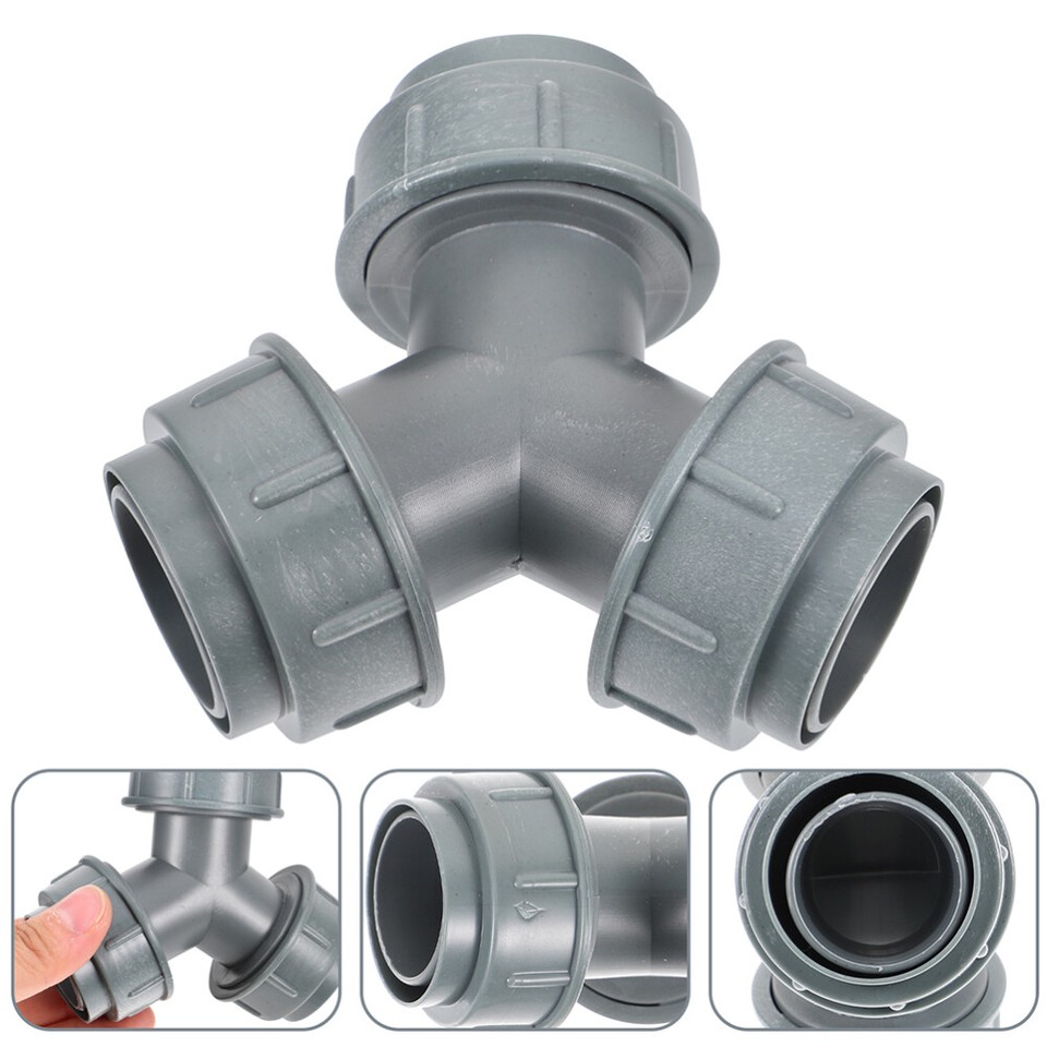 3pcs Washing Machine Drain Pipe Adapter Washing Machine Hose Adapter Y ...