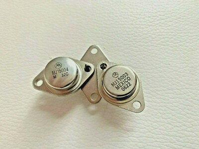 MJ15004 + MJ15003 | PNP + NPN | Planar Silicon Transistor Audio Power ...