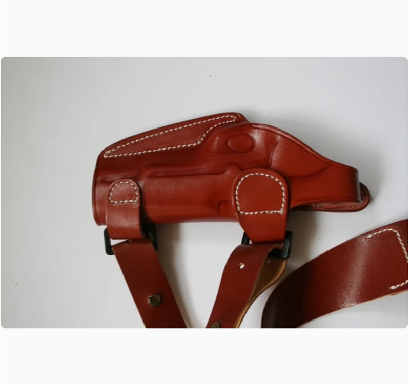 1911 Leather Vertical Shoulder Replica Holster Strap With Magazine Dual ...