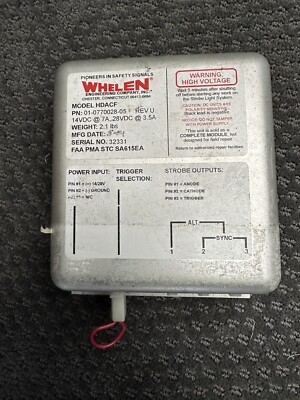 Traffic Control & Road Safety - Whelen Strobe Power Supply