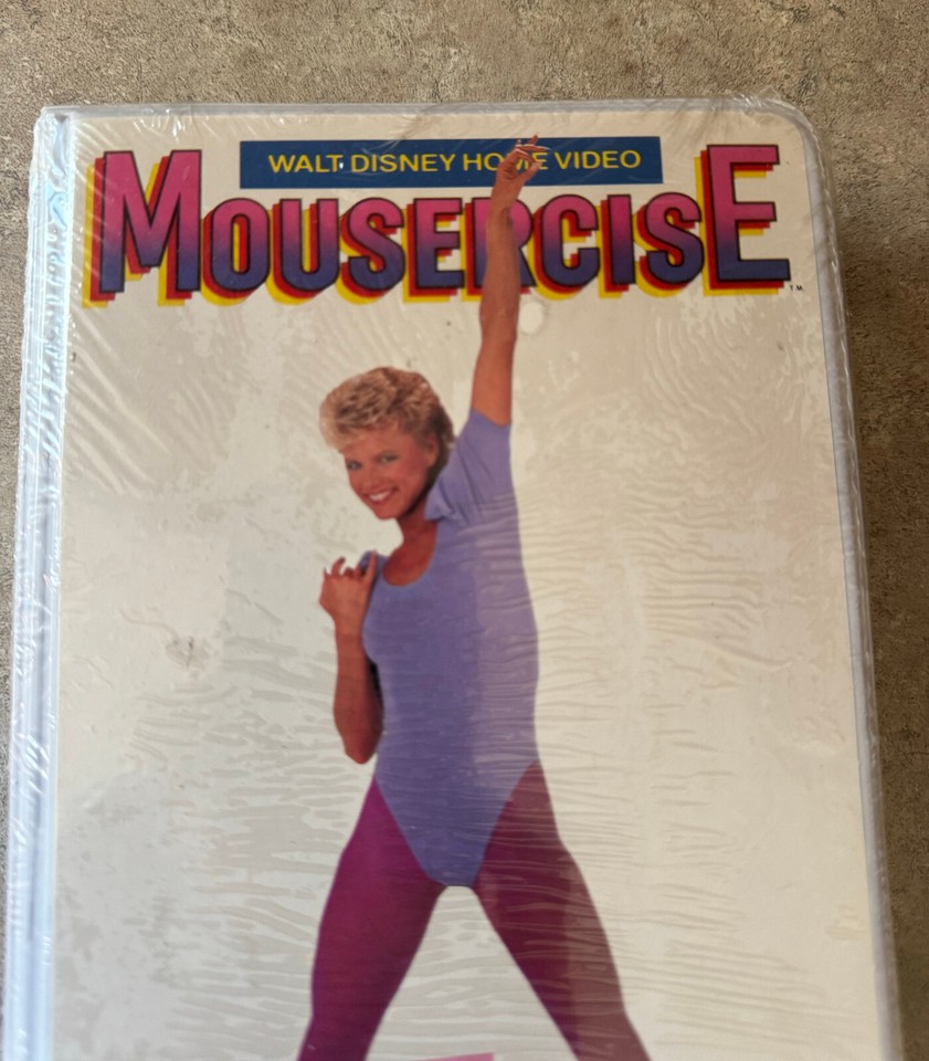 walt disney mousercise vhs new and sealed rare 1985 as is the plastic ...