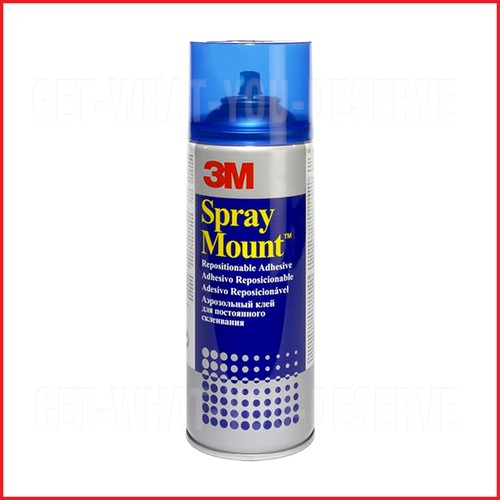3M Spraymount Adhesive Spray Sticking Aerosol Glue Paste Repositionable ...
