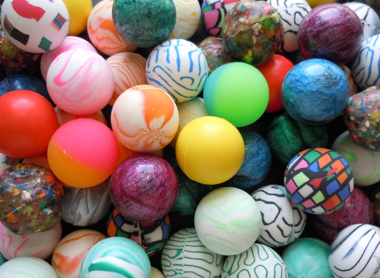 25x Rubber BOUNCING BALLS - Assorted Wholesale Bulk Lot of Bouncy ...