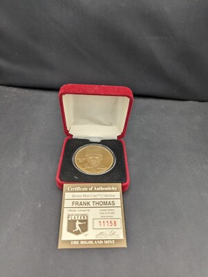 Frank Thomas Highland Mint Bronze Coin 11158 of 25000 MLB Chicago White ...