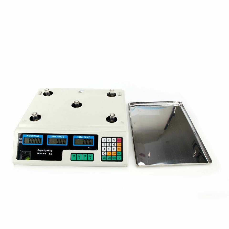 40KG Digital Weighing Scales Retail Commercial Electronic Price Weight ...