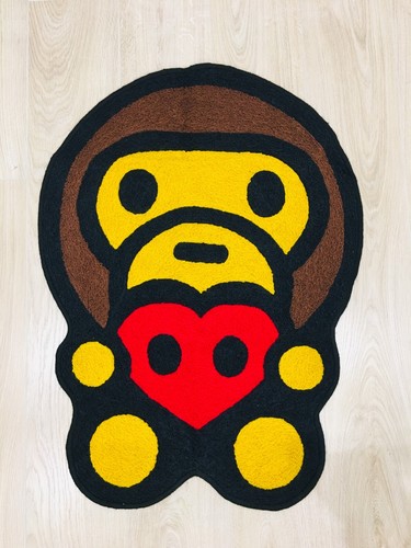 Baby Milo Heart Area Living Room Rug Bedroom Modern Accent Wool Carpet ...