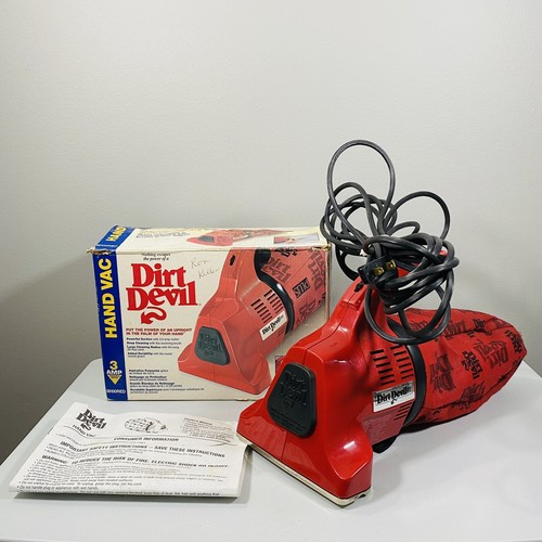 Royal Dirt Devil Plus Hand Vac Handheld Corded Vacuum Cleaner Red Model ...
