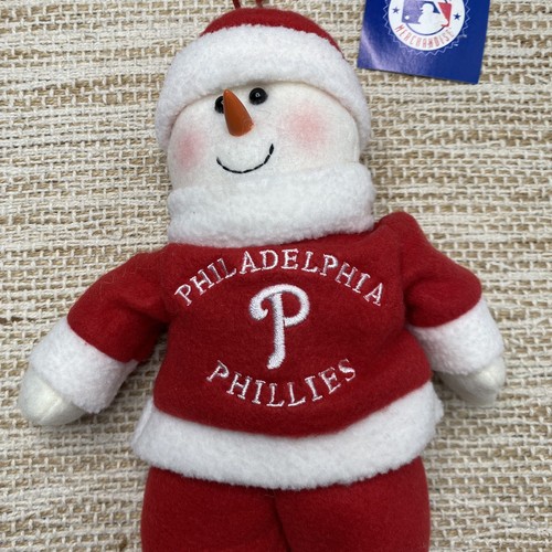 PHILADELPHIA PHILLIES Christmas Tree Ornament Plush MLB Baseball Santa ...