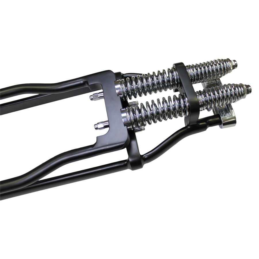 Springer Front End +6" Length Black fits Dyna 1991-17 & Sportster 04-up ...