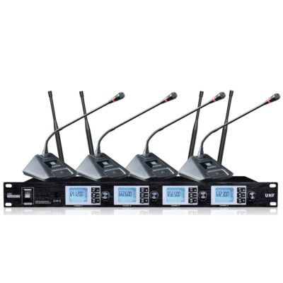 Conference Microphone Set Professional Gooseneck Desktop Wireless mic ...