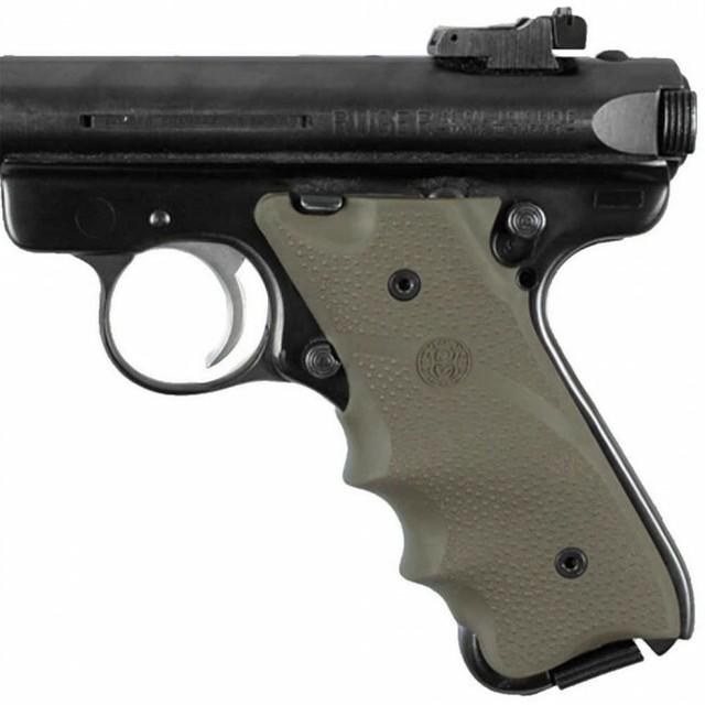 Hogue Ruger Mark II MK III Rubber Grip W/finger Grooves OD Green 82001 ...