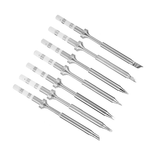 7 Stainless Steel Soldering Iron Tips Compatible with For TS100 7 Types ...