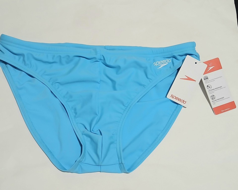 New Speedo Men's Endurance Solid Solar 1" Swim Racing Brief 36" | eBay